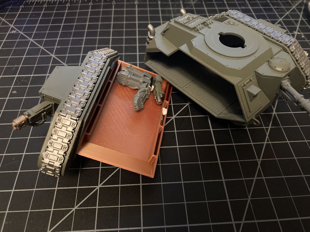 🧲 Sponson Magnet Insert and Tray for Leman Russ Tank・Free 3D File for ...
