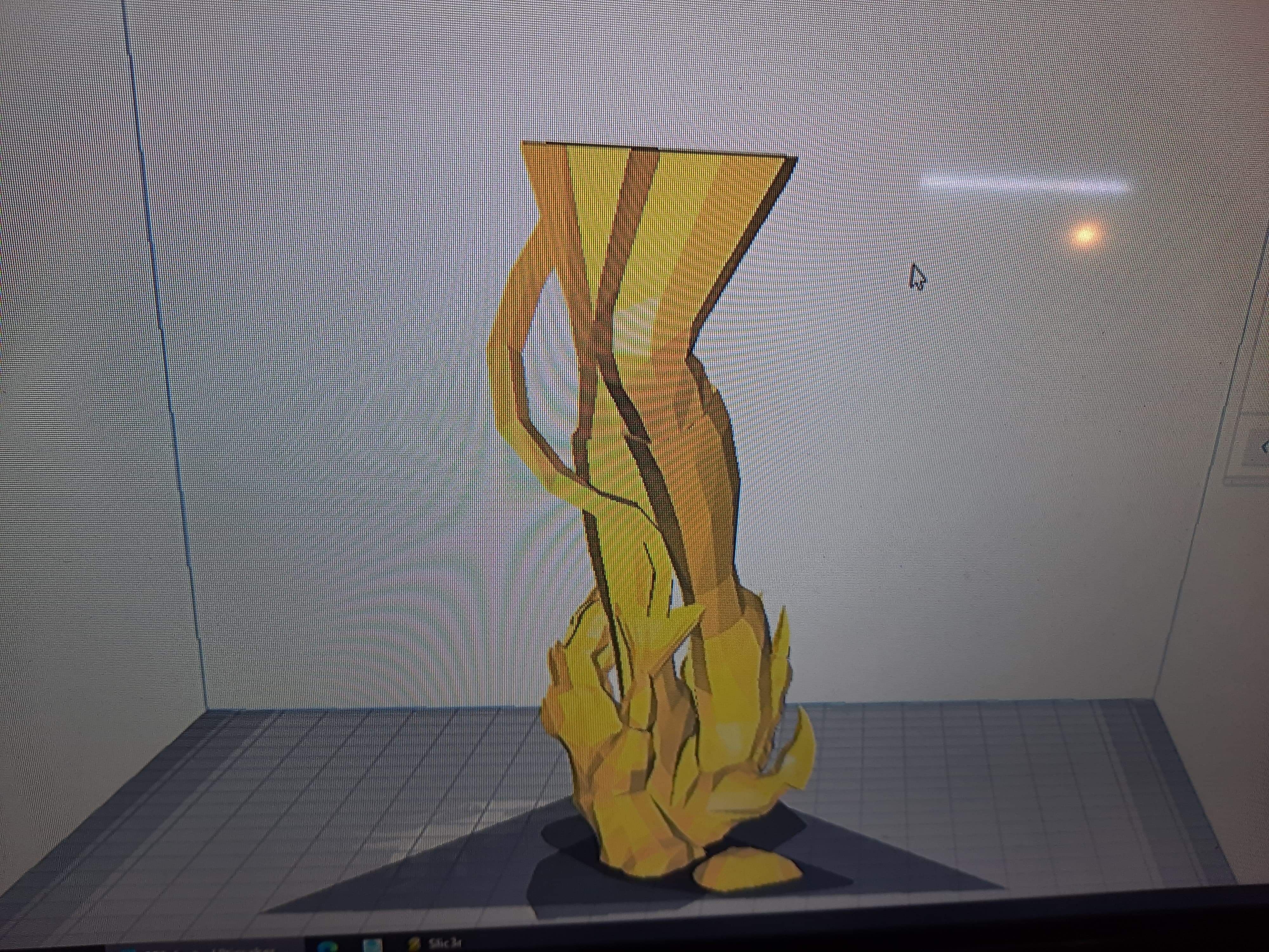 3D printing Saints Row statue with background・Cults