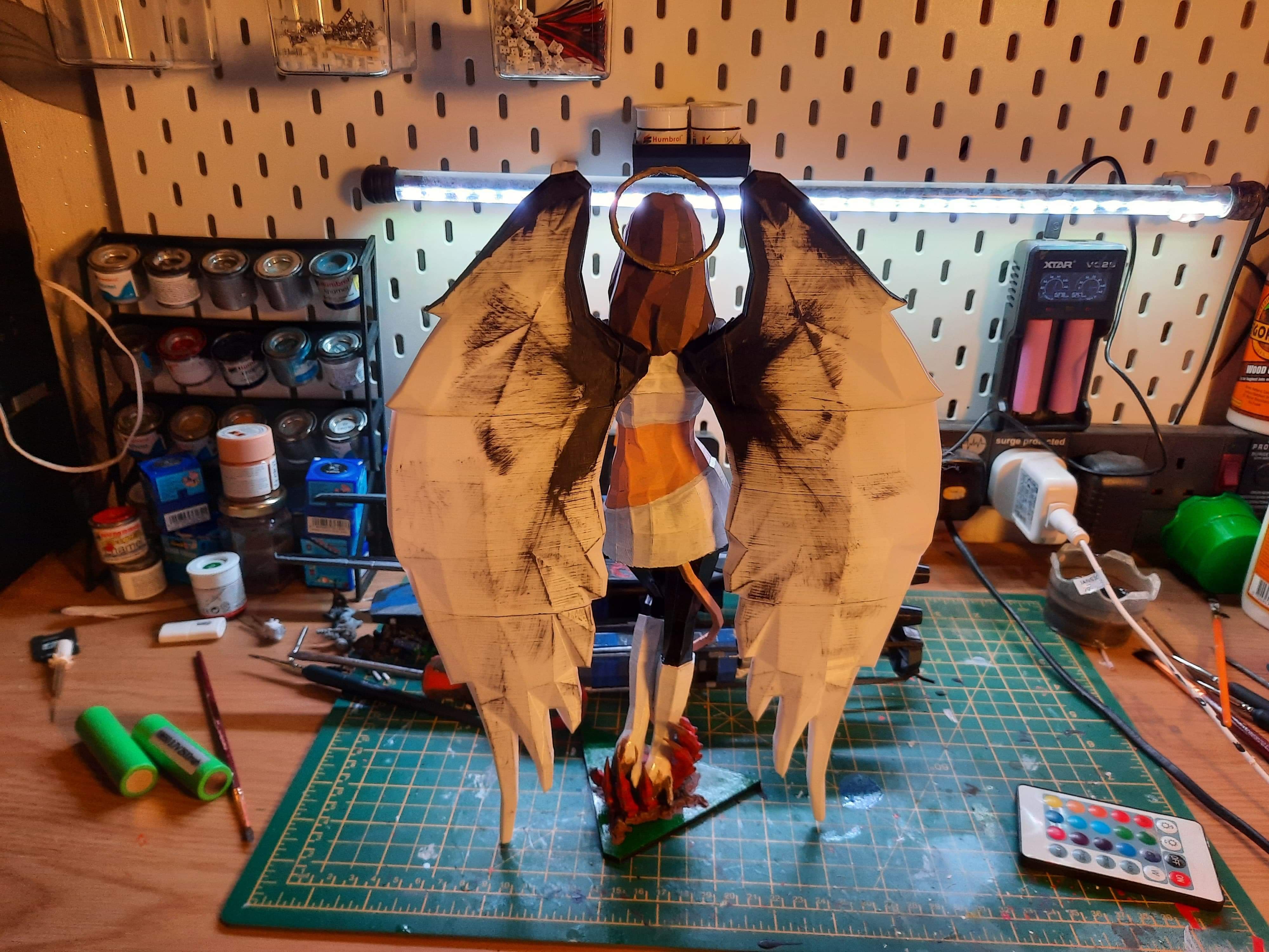 3D printing Saints Row statue with background・Cults