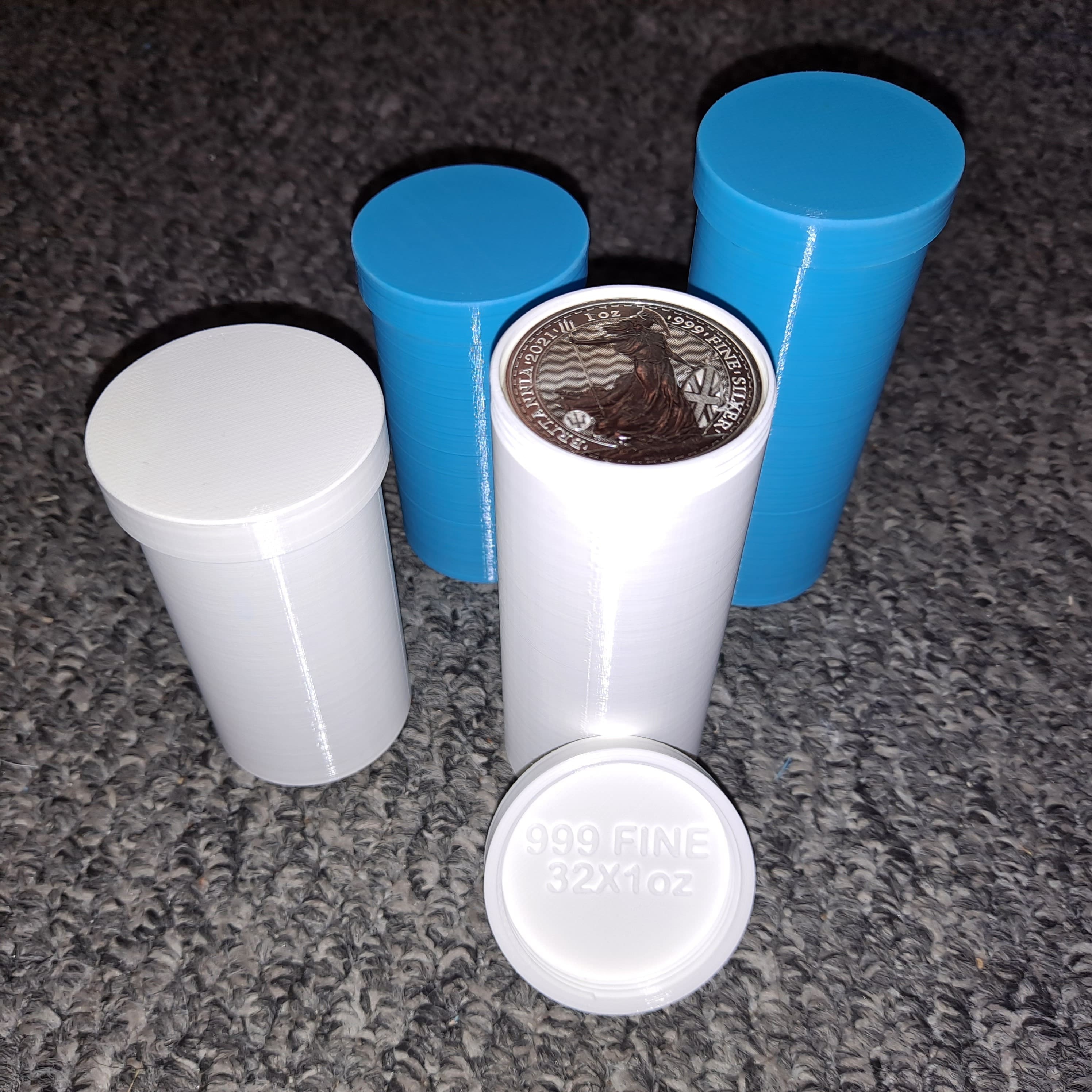 🪙 BRITANNIA SILVER BULLION ONE 1 OZ COIN STORAGE TUBES・ STL File for 3D ...