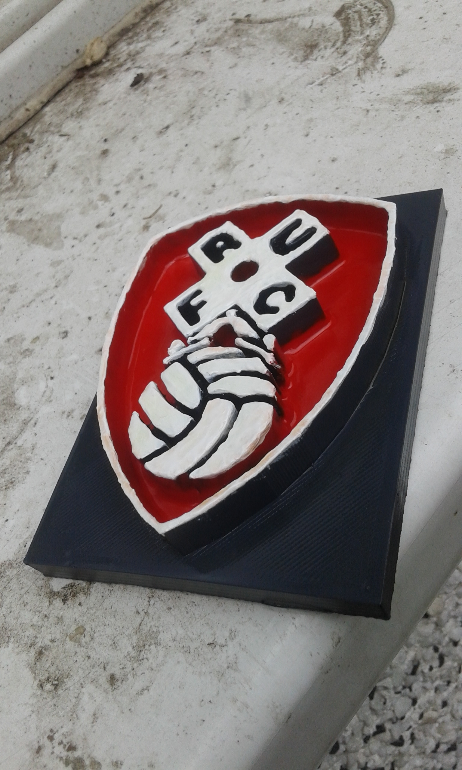 🏈 ROTHERHAM UNITED F.C. FOOTBALL CLUB 3D BADGE PLAQUE UTD・ STL File for ...