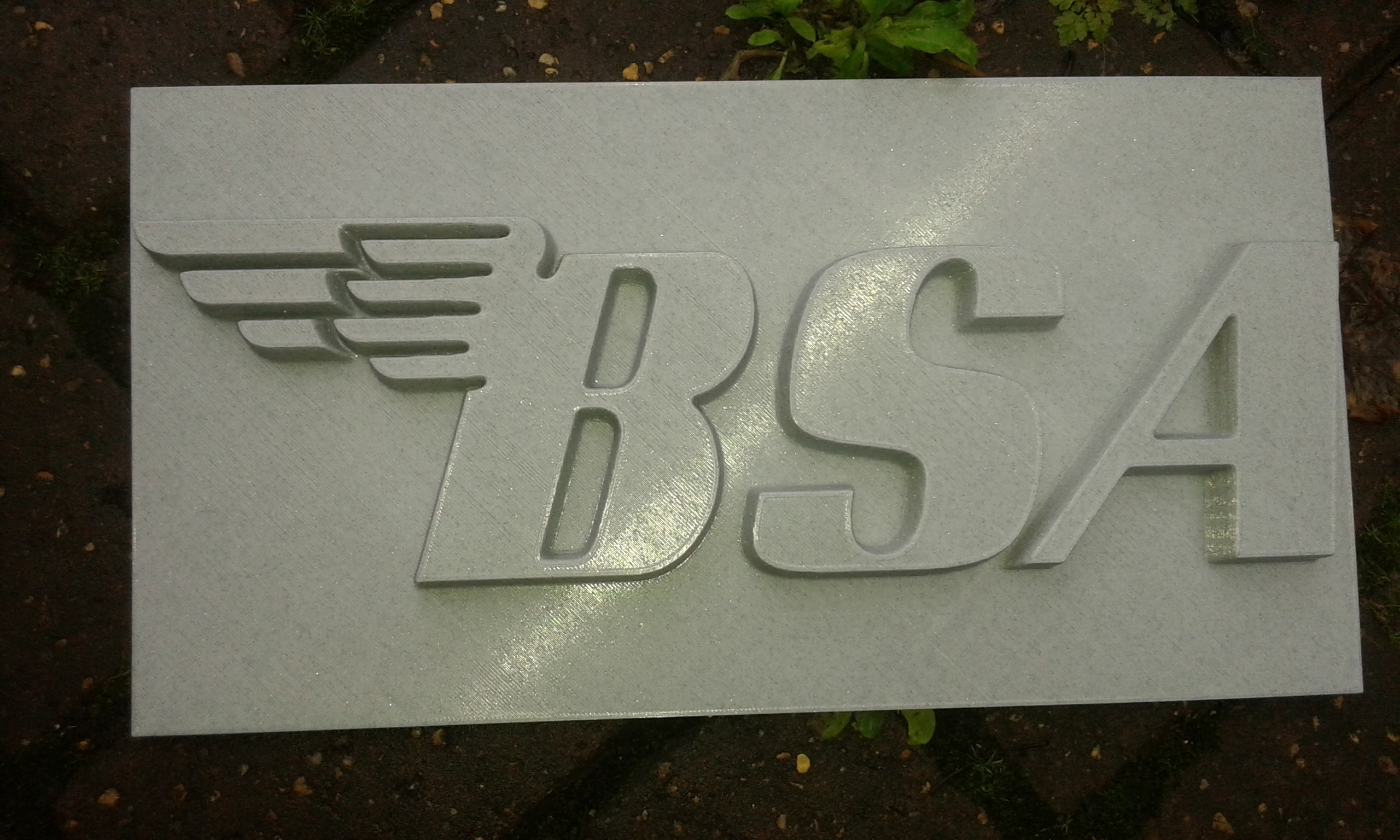 STL file BSA BIRMINGHAM SMALL ARMS 3D WALL BADGE SUPPORTLESS 🤏 ・3D ...
