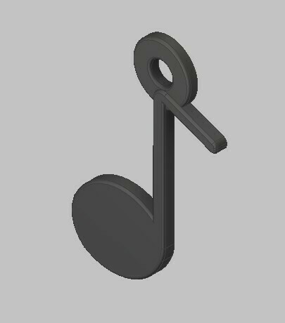 Archivo STL gratis Musical Note 🎵 ・Diseño de impresora 3D para ...