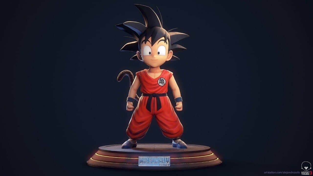 Descargar archivo 3D gratis Goku pequeño. 🐉 ・Modelo para la impresora ...