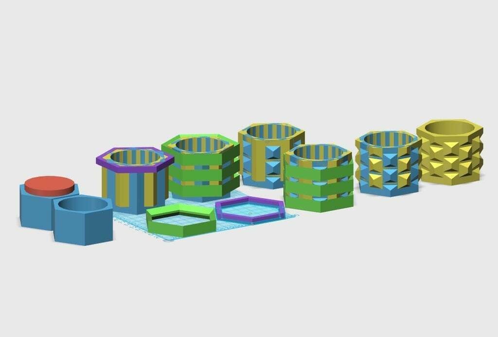 Free STL file Hexagonal Flower Vase 💐 ・3D printable model to download・Cults