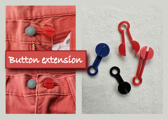 Free 3D file Button extension - Extension de boutonnière 🎭 ・3D printing ...
