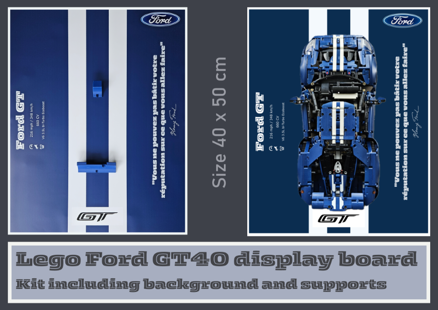 🚙 Tableau d'affichage Lego Ford GT40 - Kit de fixation・Fichier 3D ...