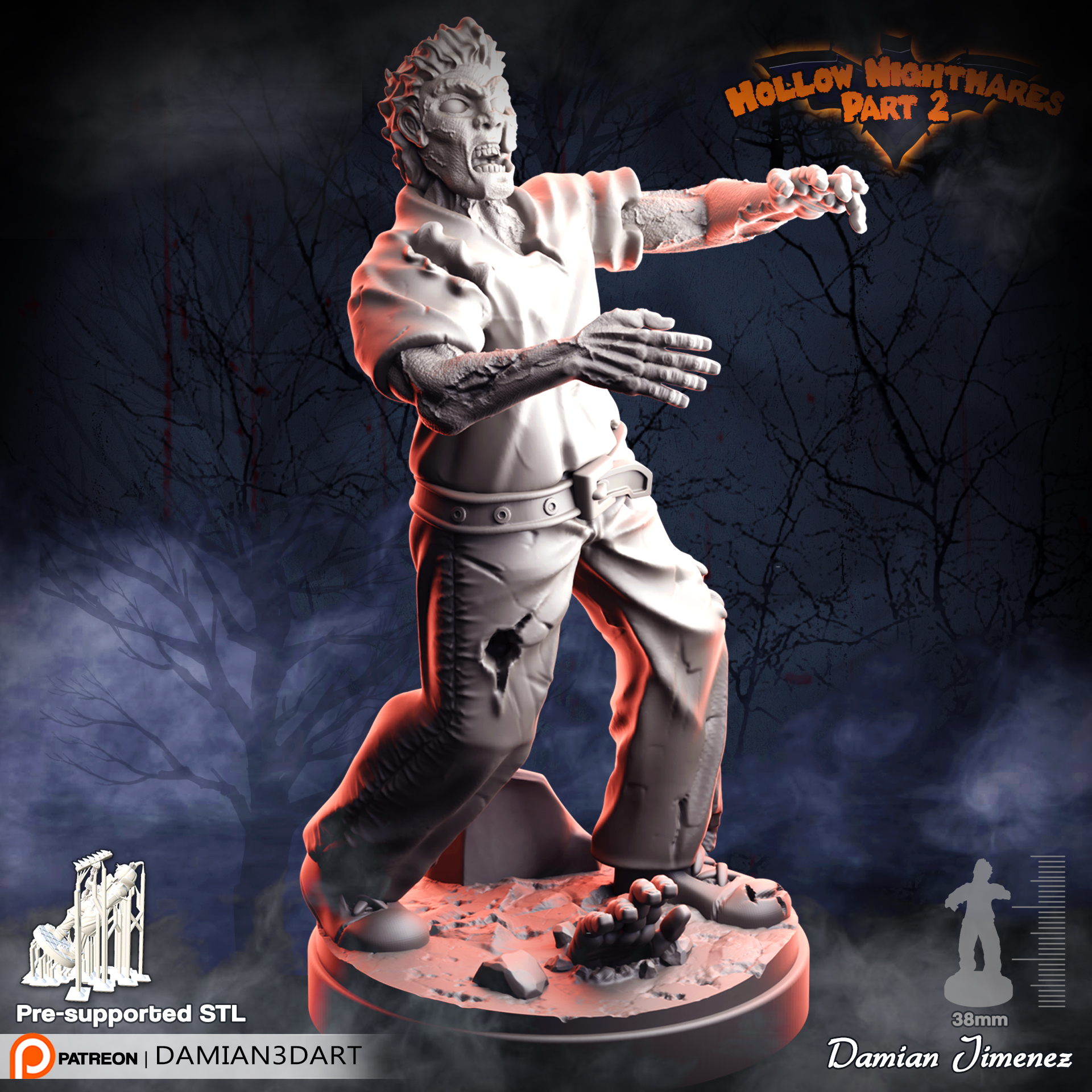 🧟 Zombie miniature, zombie 3d printable zombicide・ STL File for ・Cults