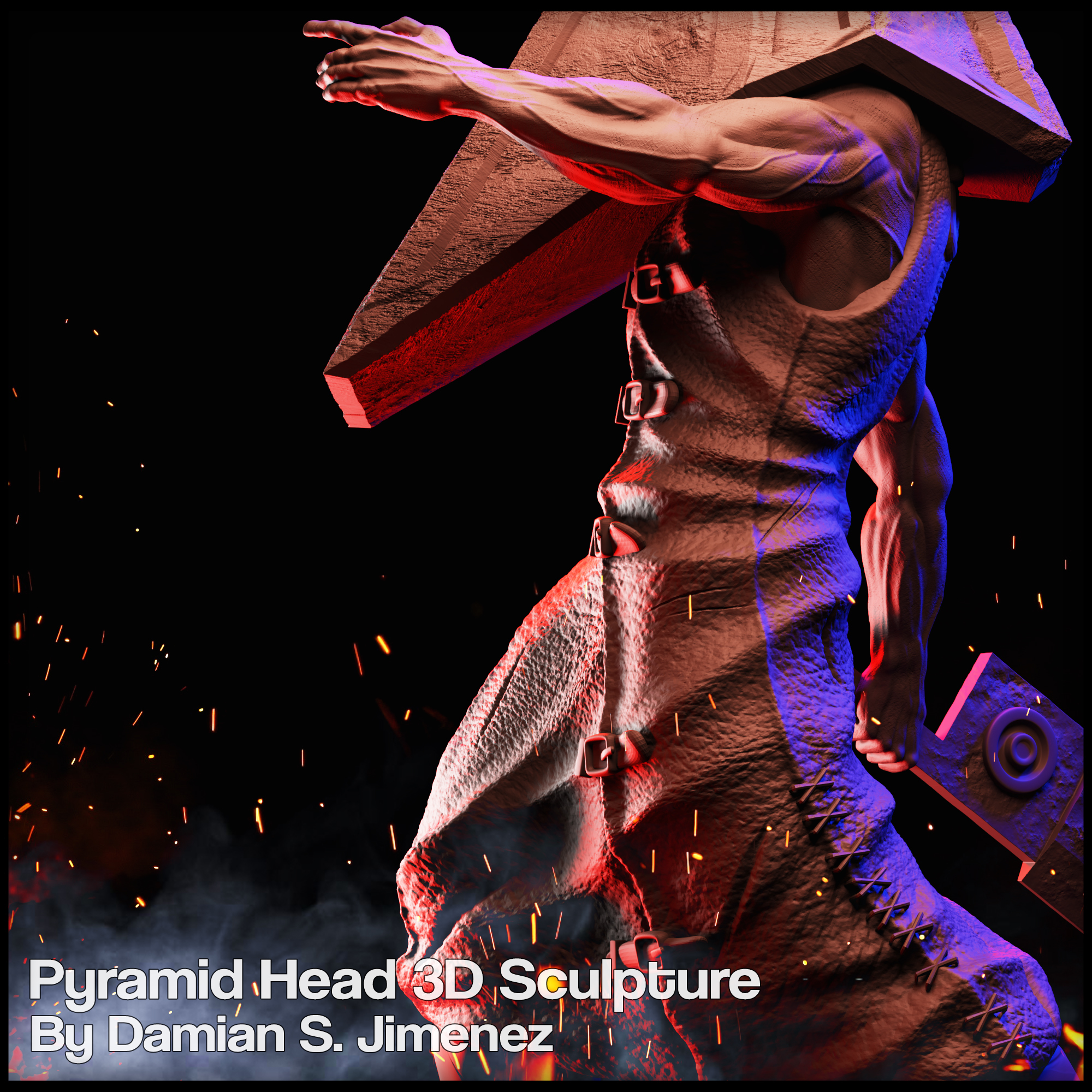 🗿 Pyramid Head Silent Hill Character Sculpture・ 3D File for 3D printing ...