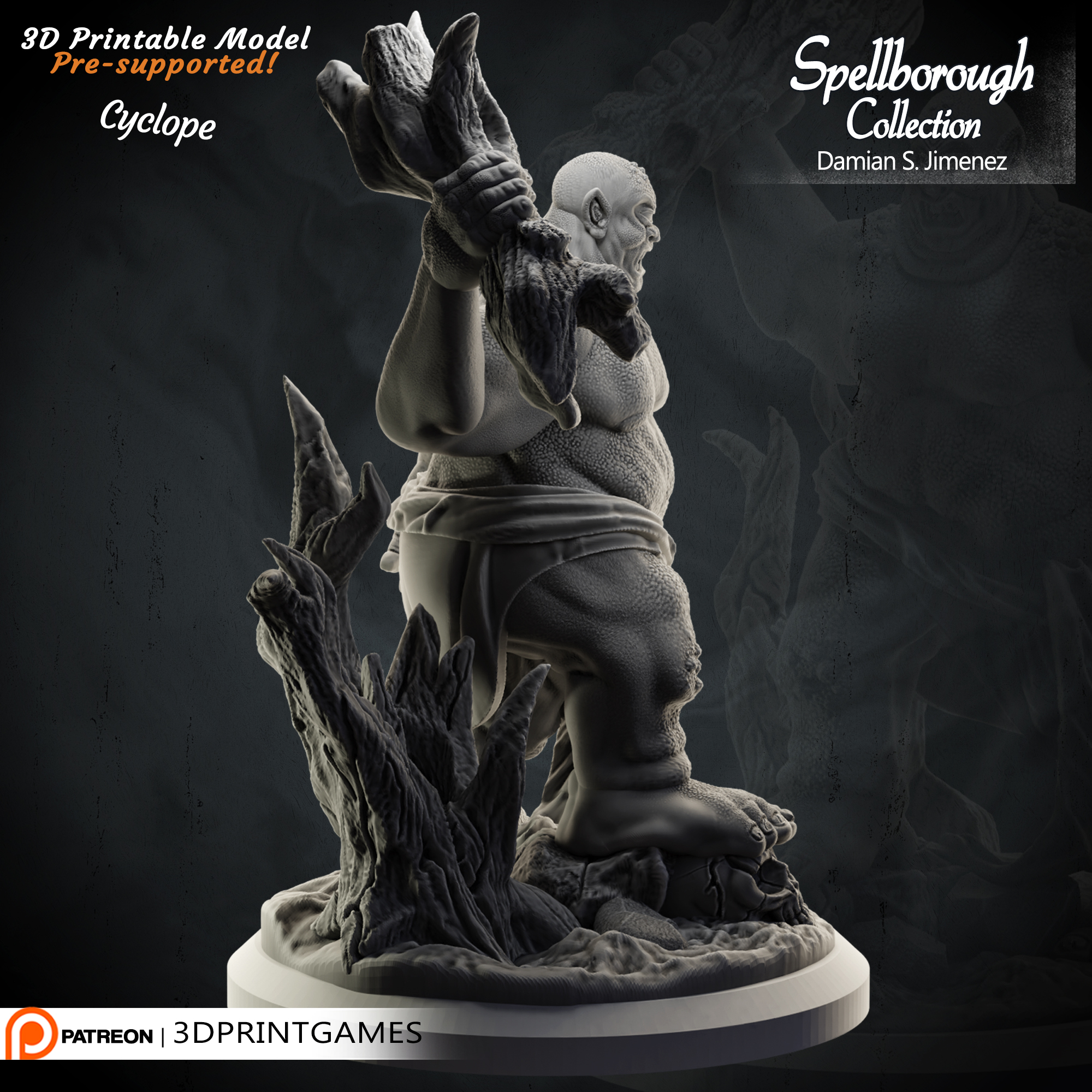 STL file Cyclops 3d printable character for board games and tabletop ...