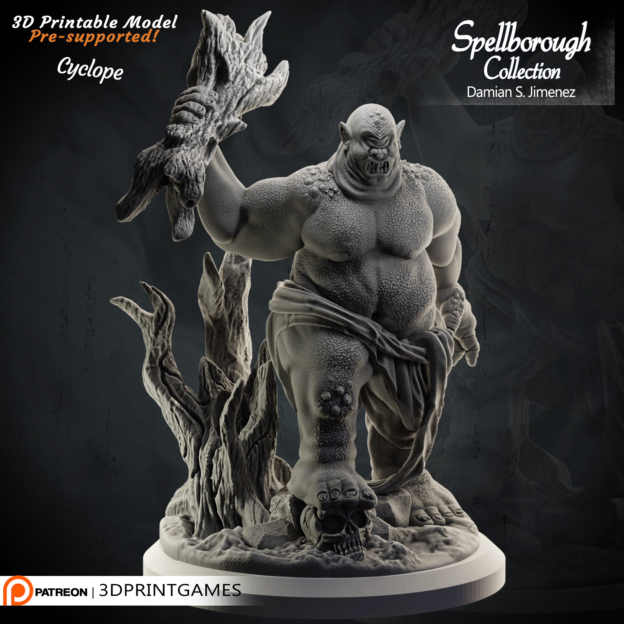 STL file Cyclops 3d printable character for board games and tabletop ...