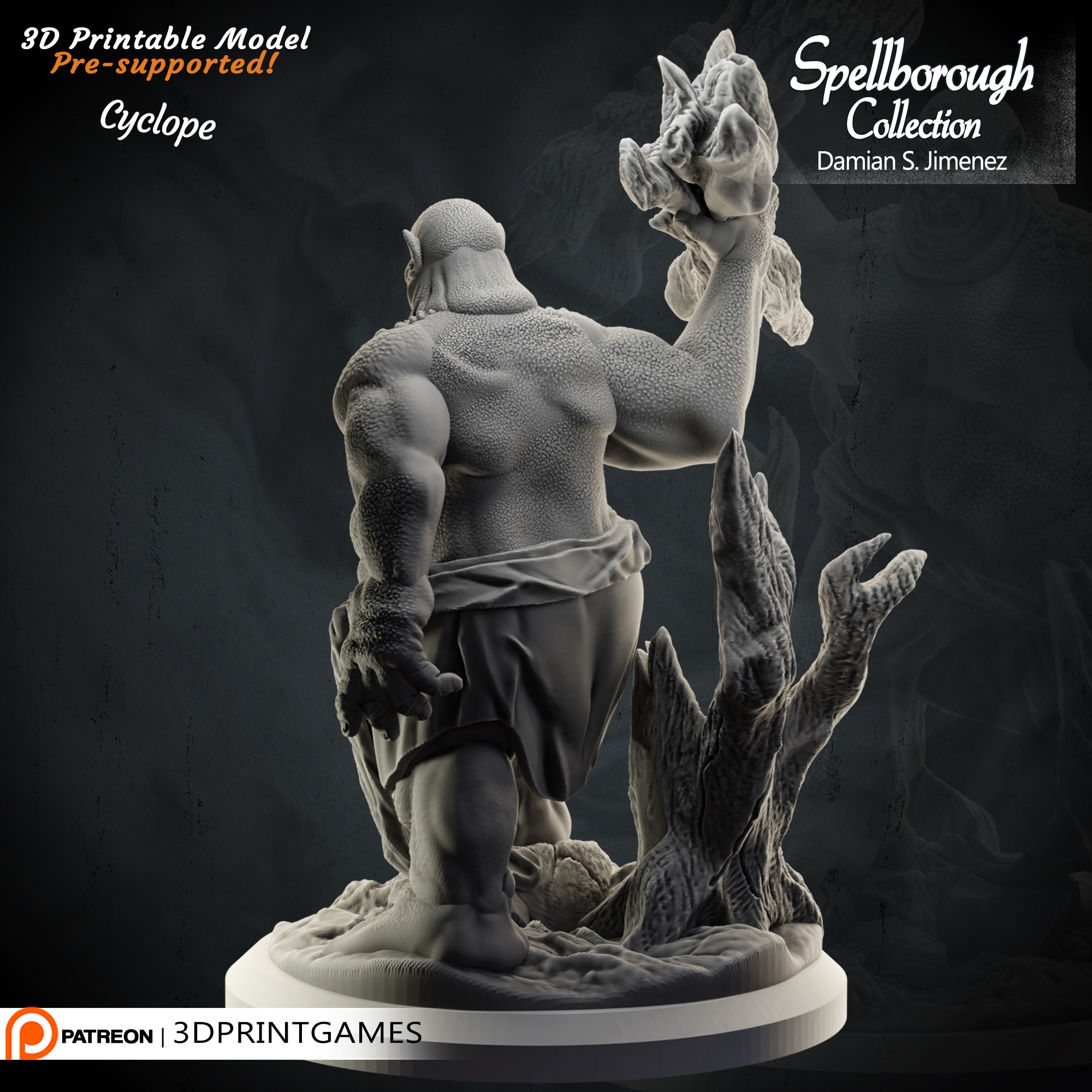 STL file Cyclops 3d printable character for board games and tabletop ...