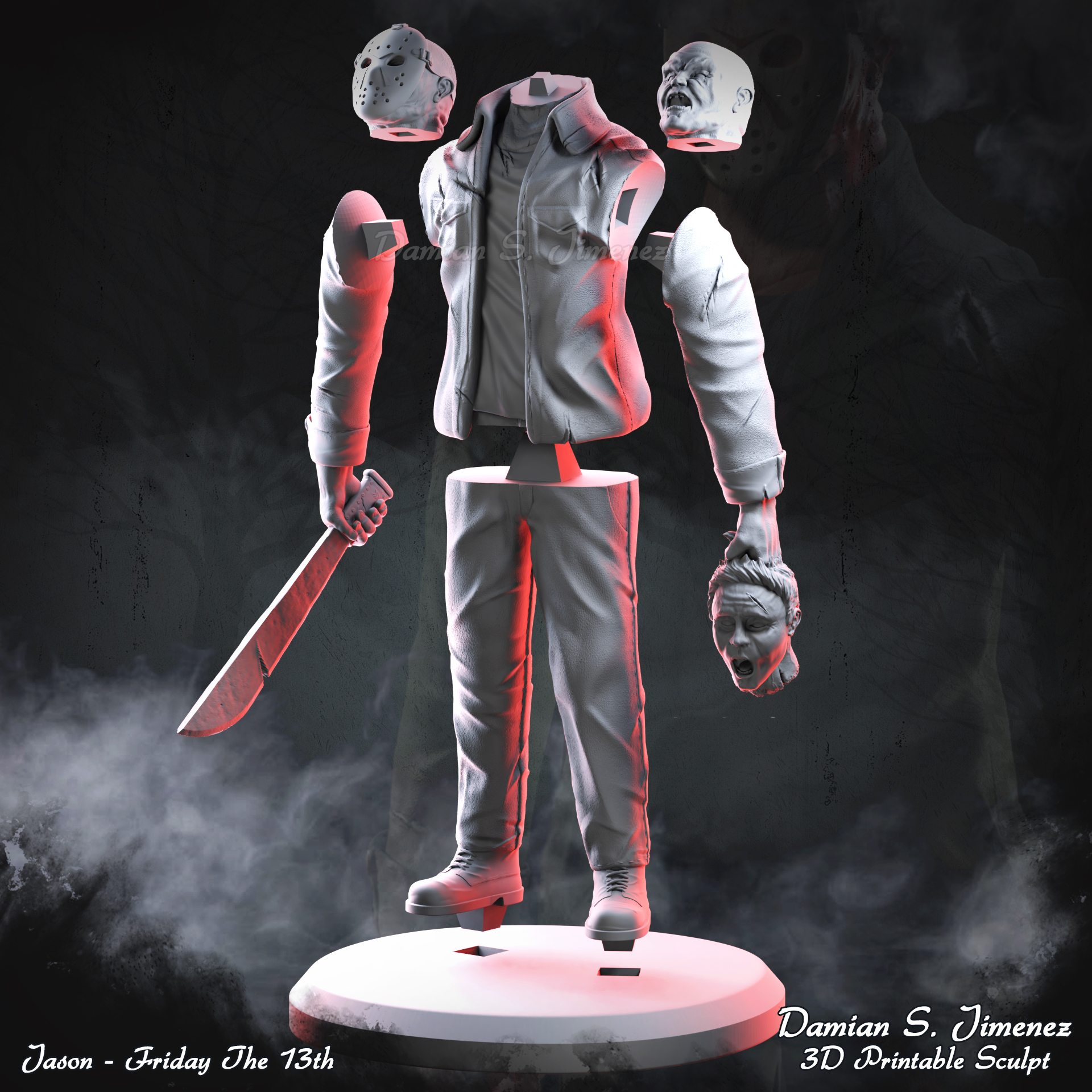 🗿 Jason Voorhees Friday The 13th 3D Printable Sculpt・ STL File for ・Cults
