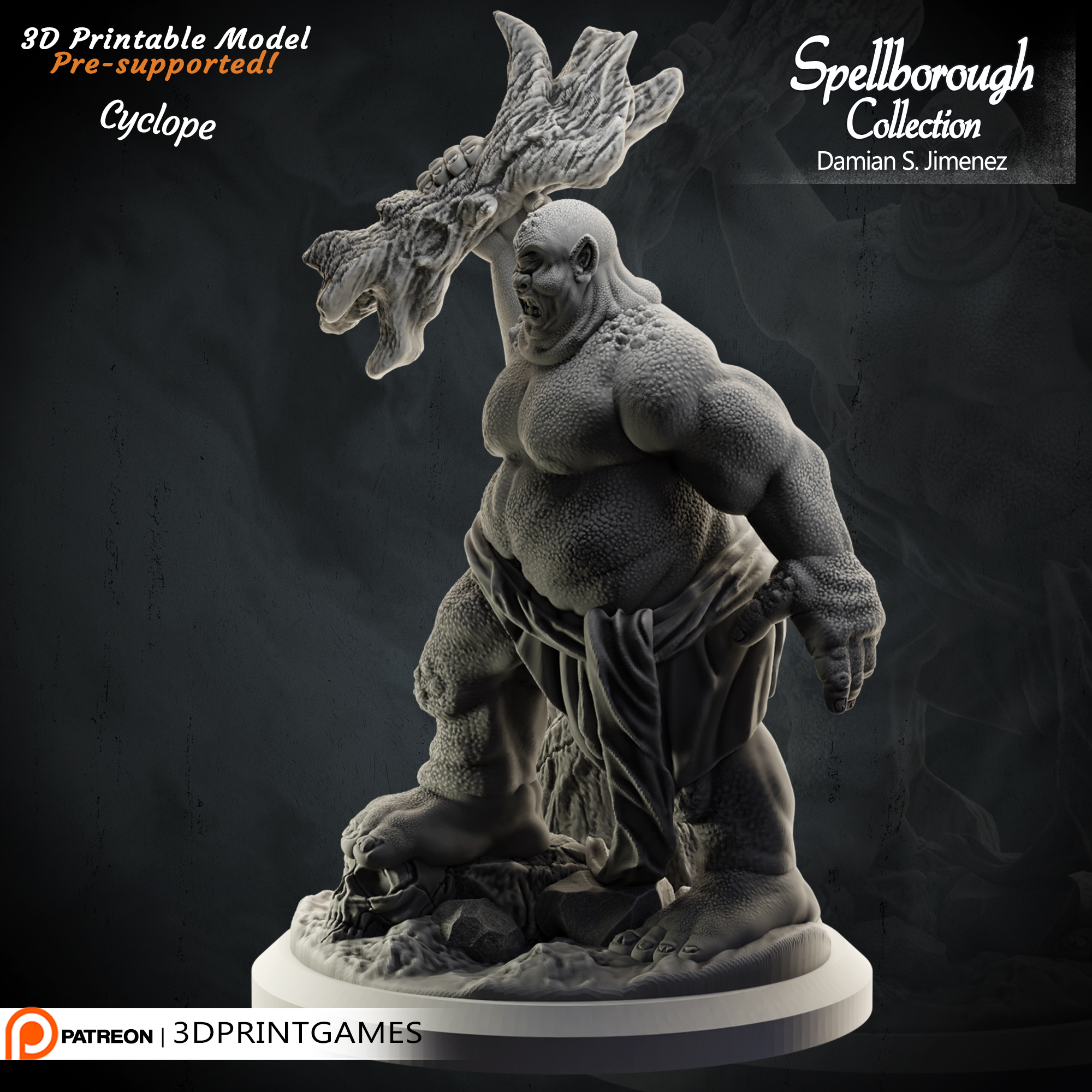 STL file Cyclops 3d printable character for board games and tabletop ...