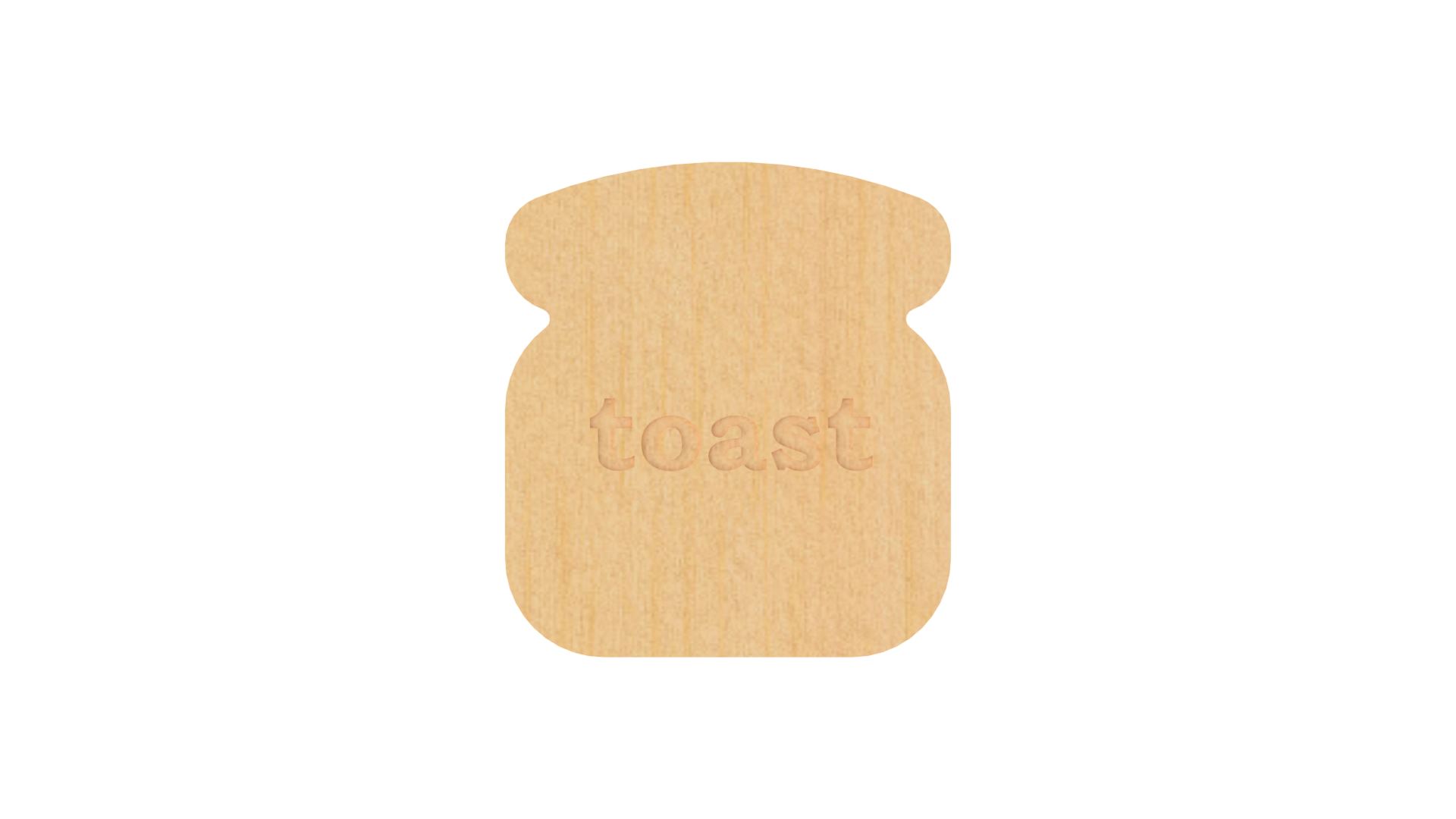 STL file Toast Bread Shaped Coaster 🍞・Model to download and 3D print・Cults