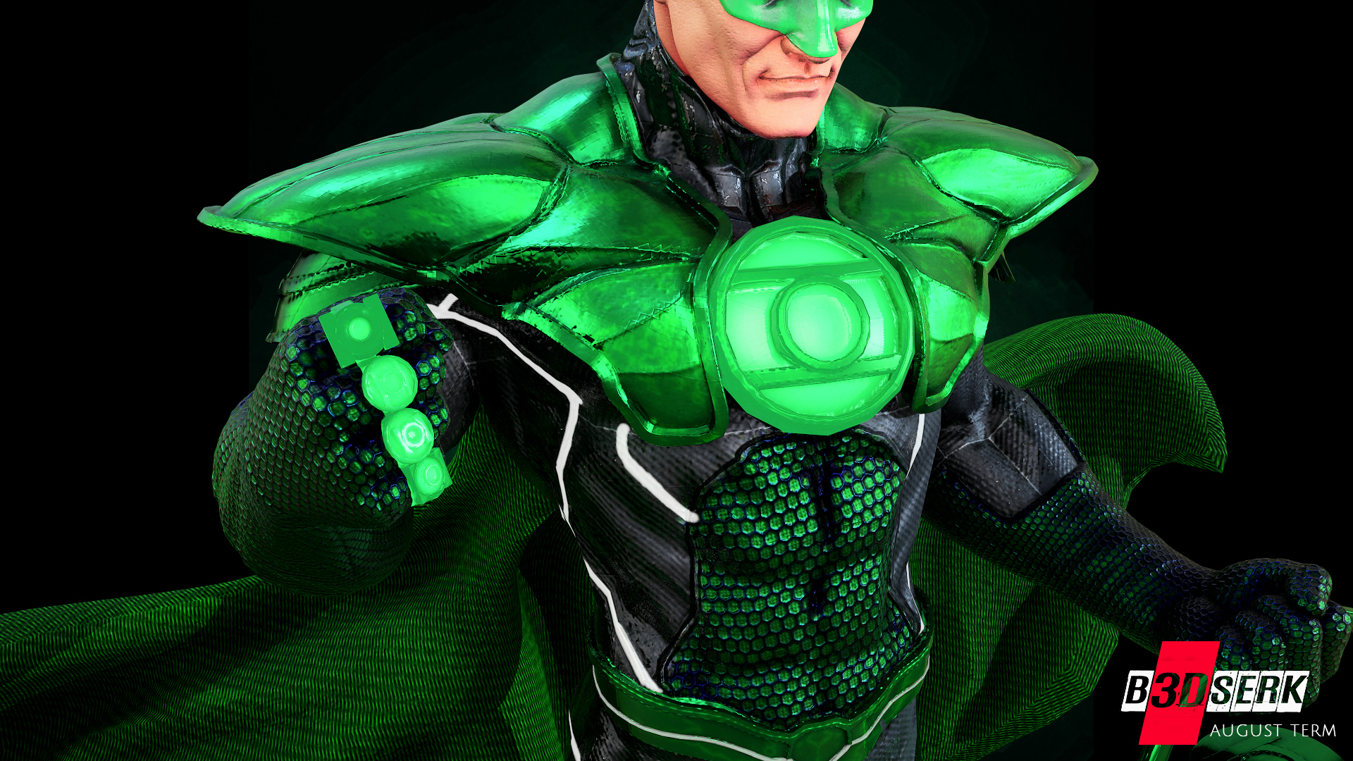 🏮 B3DSERK DC comics Green Lantern: Hal Jordan 3d Sculpture: STL ready ...