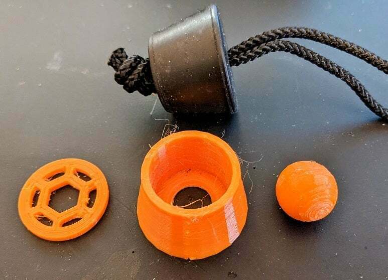 🛶 Ascend Kayak Self Draining One Way Scupper Plug・Free STL File for ・Cults