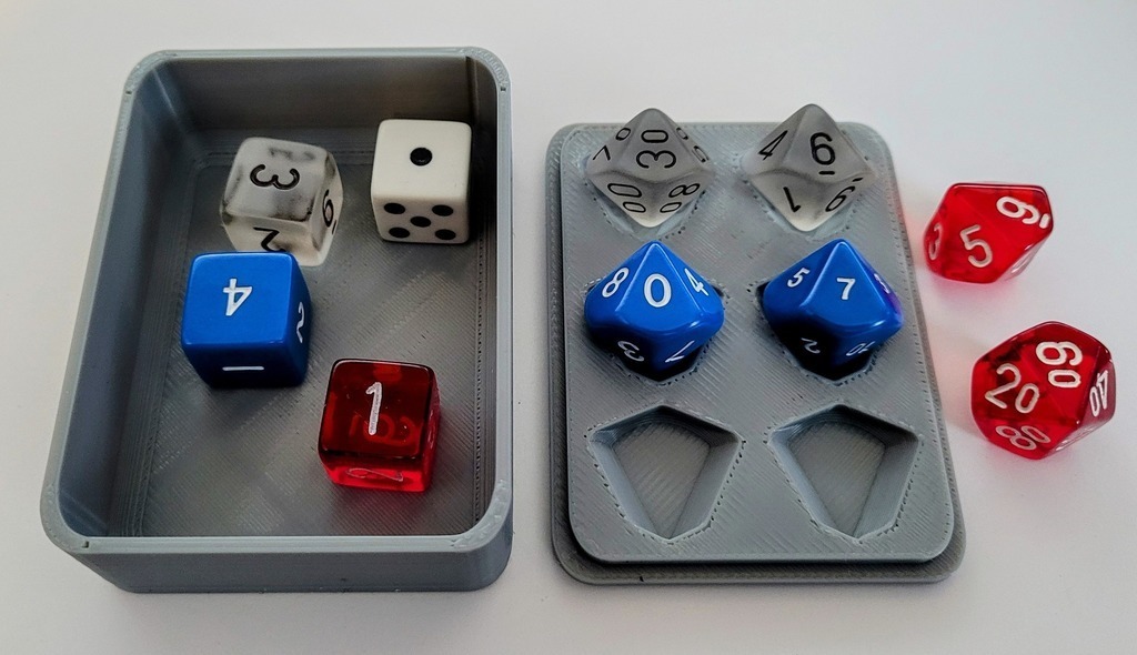 🎲 2D6 Dungeon Dice Box・Free 3D File for ・Cults
