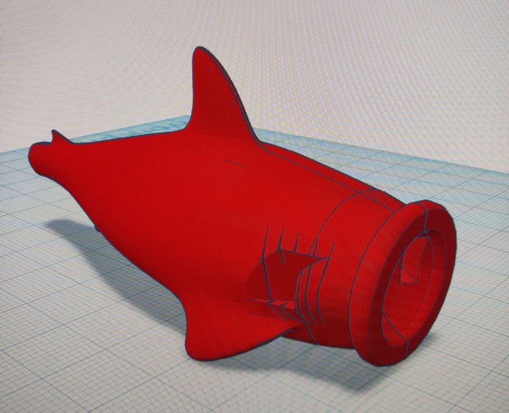 🦈 Shark Popper Topwater Lure・Free 3D File for ・Cults