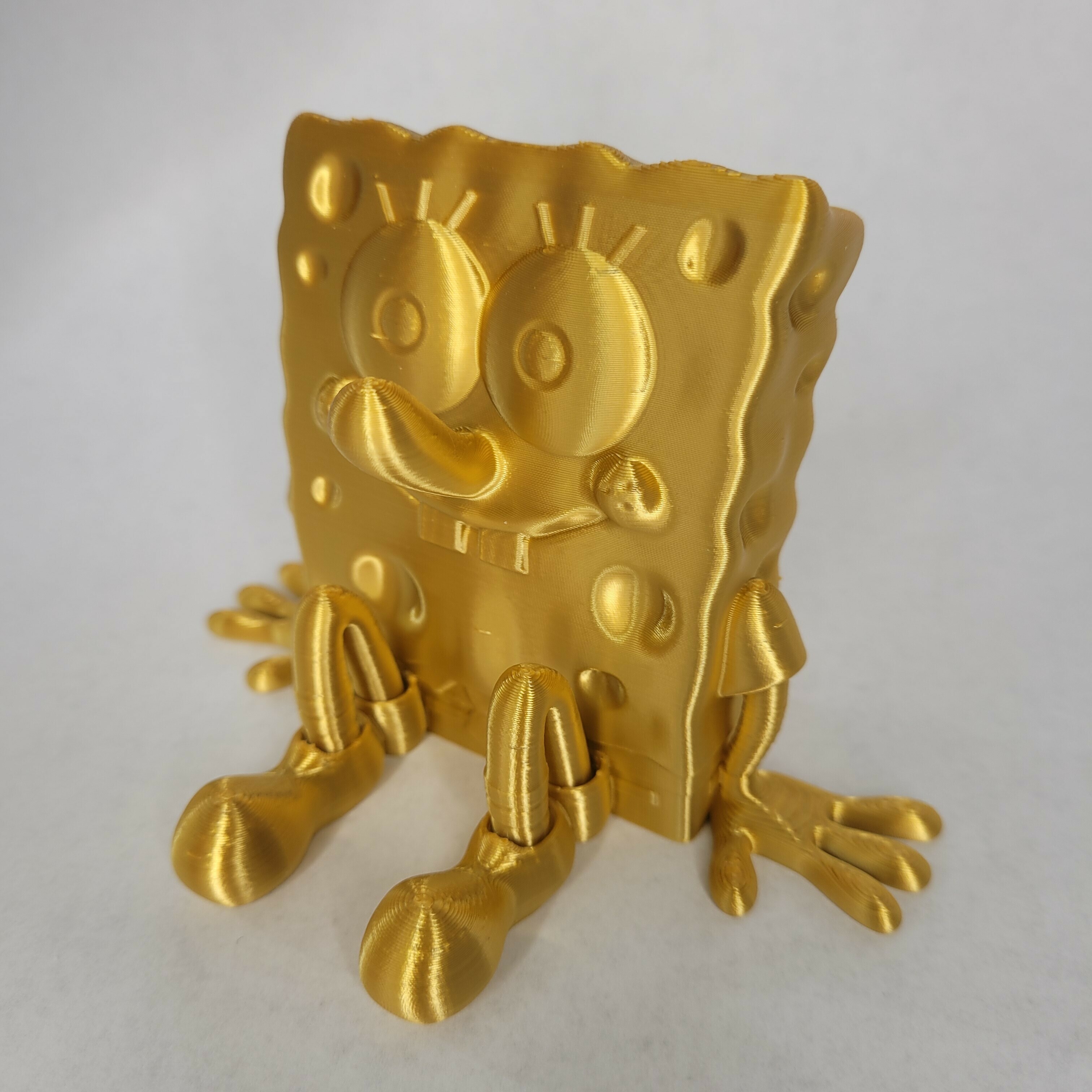3D printed SpongeBob (Easy print no support) • made with Ender 3 Pro・Cults