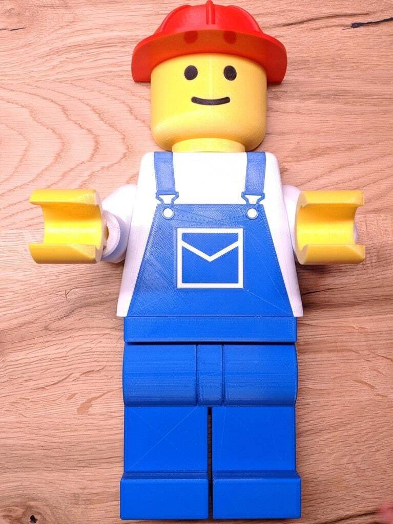 👨 Lego Man "Worker" Toilet Paper Holder・Free STL File for ・Cults