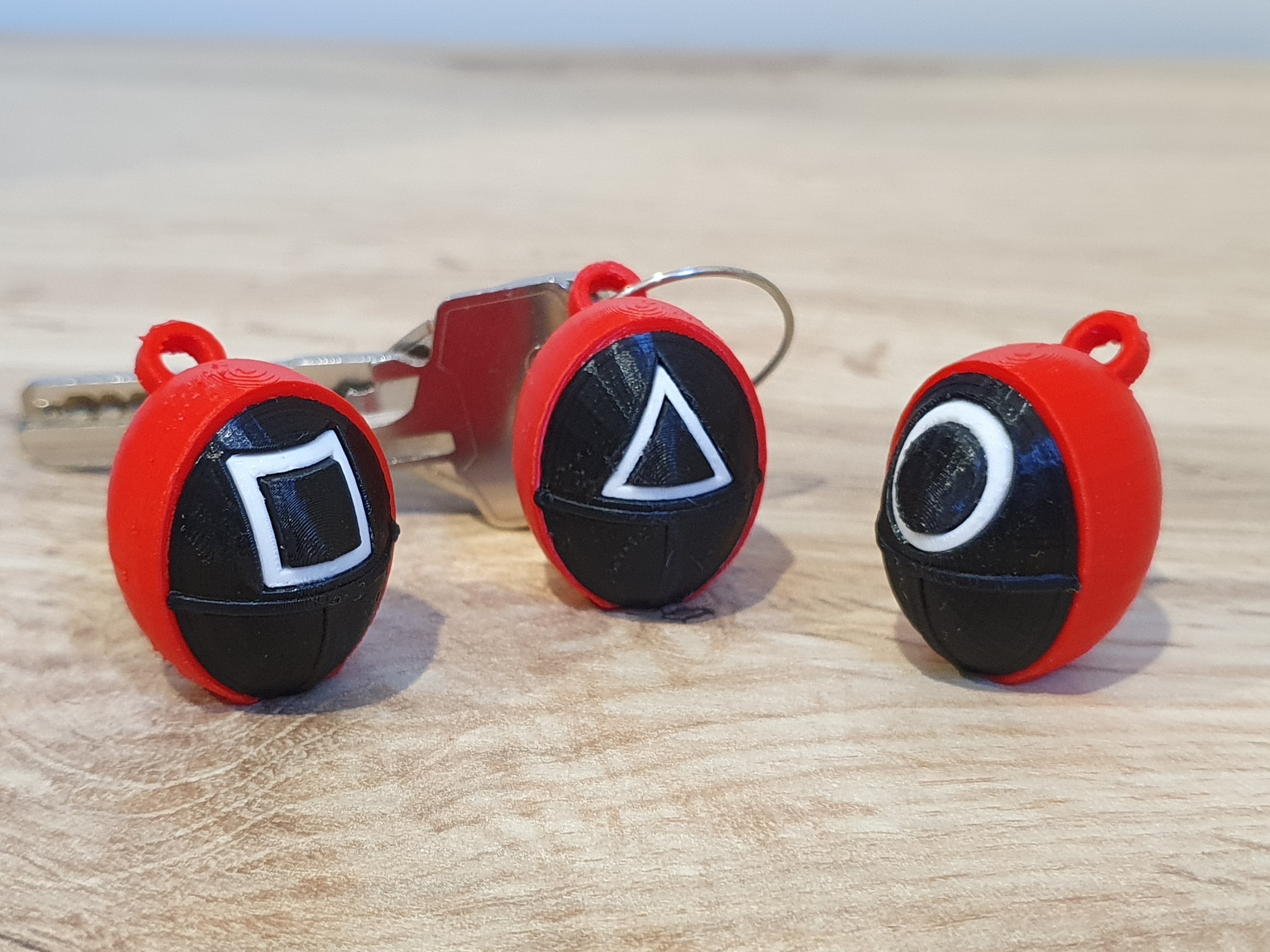 STL 文件 Squid Game key ring 🦑 ・可下载 3D 打印模型・Cults