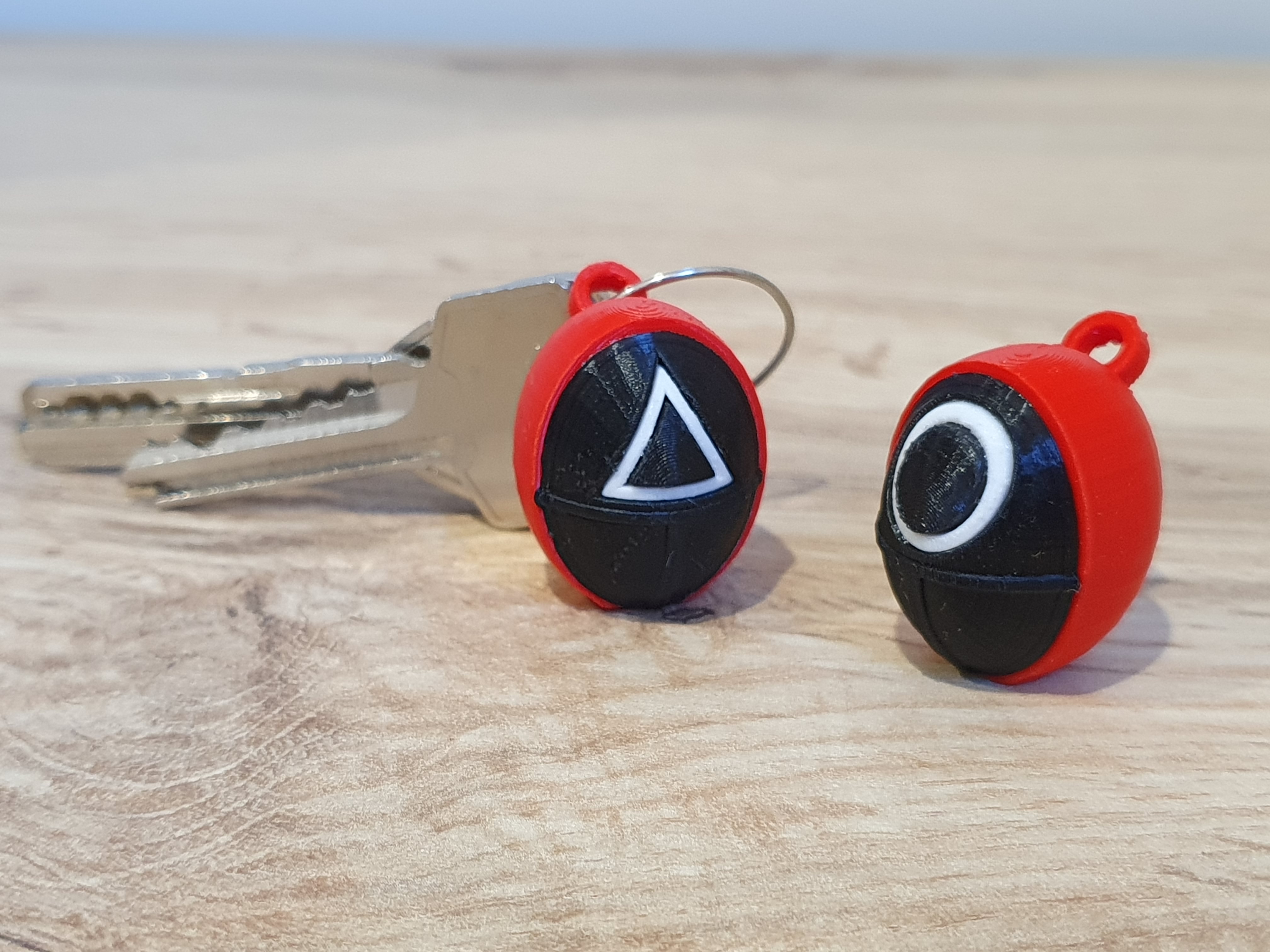 STL file Squid Game key ring 🦑 ・3D printing model to download・Cults