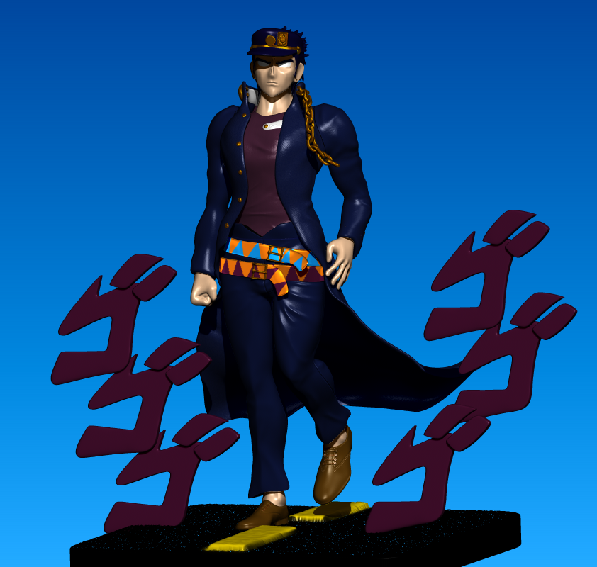 👾 Jotaro kujo statue figure・Бесплатный STL для ・Cults