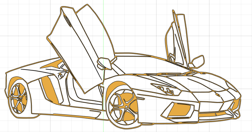 STL file Lamborghini 2D 🚗 ・3D print design to download・Cults