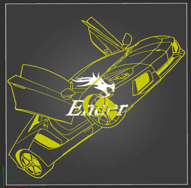 STL file Lamborghini 2D 🚗 ・3D print design to download・Cults