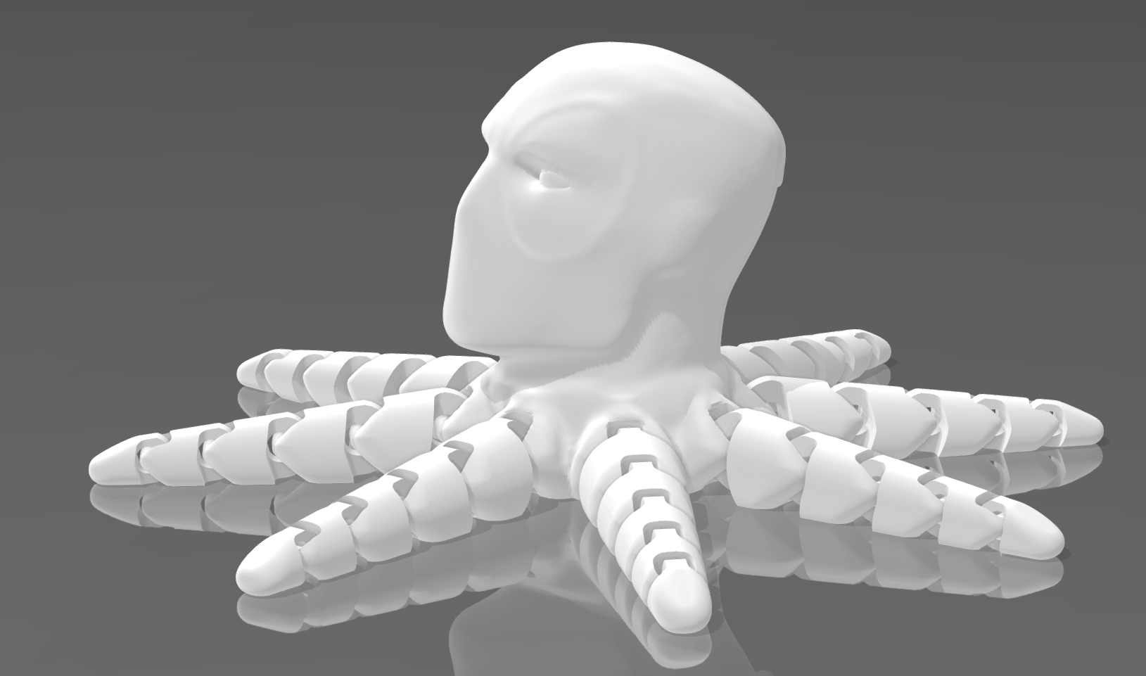 STL file Deadpool Articulated Octopus 🐙・3D printable design to download ...