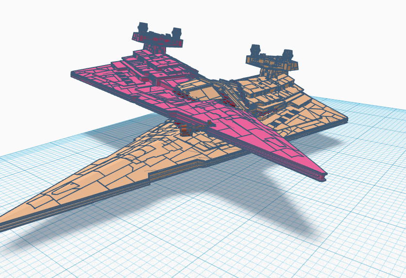 ⭐ Rogue One Star Destroyer crash・Free STL File for ・Cults