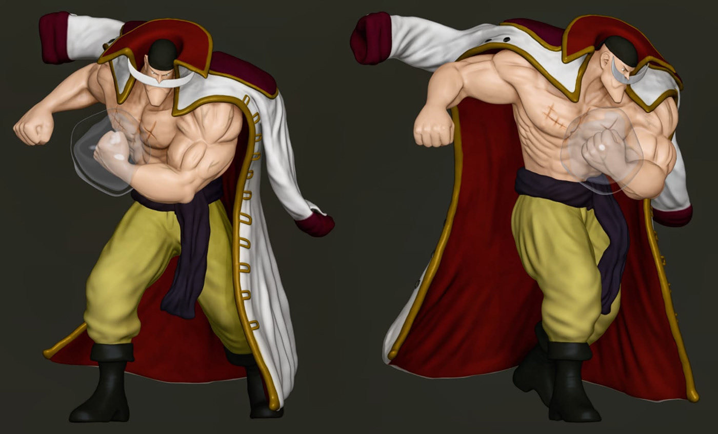 STL file Shirohige: One Piece (Original) 🇯🇵 ・3D print design to ...