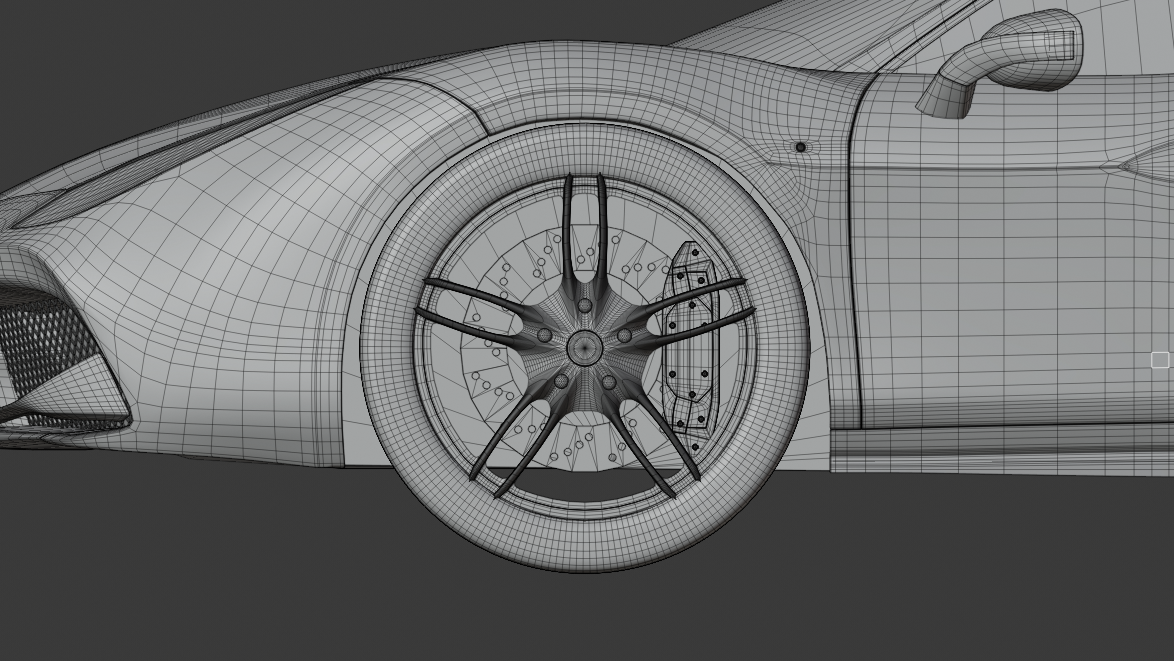 🚗 Ferrari 488・ OBJ File for ・Cults