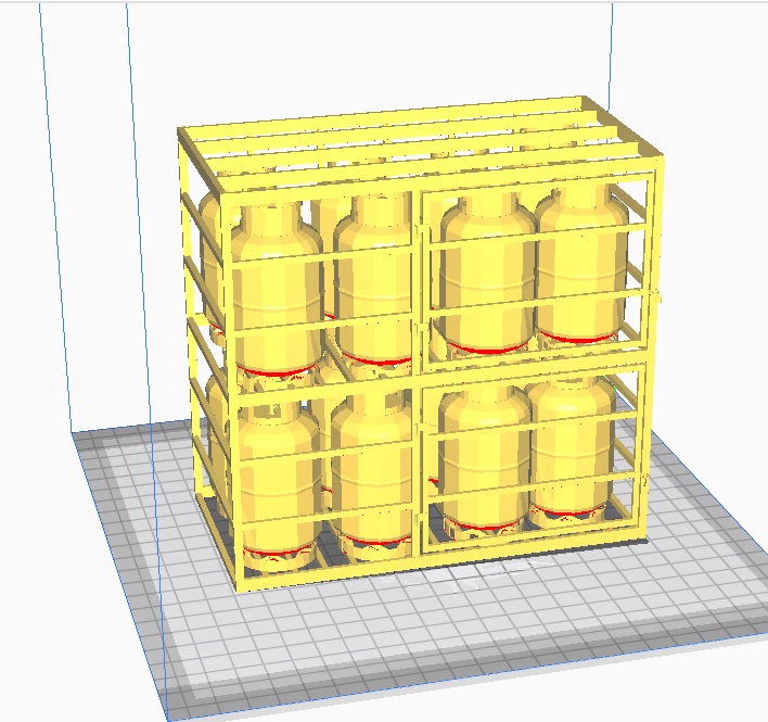 3D file Gas bottle container 🍾 ・3D print model to download・Cults