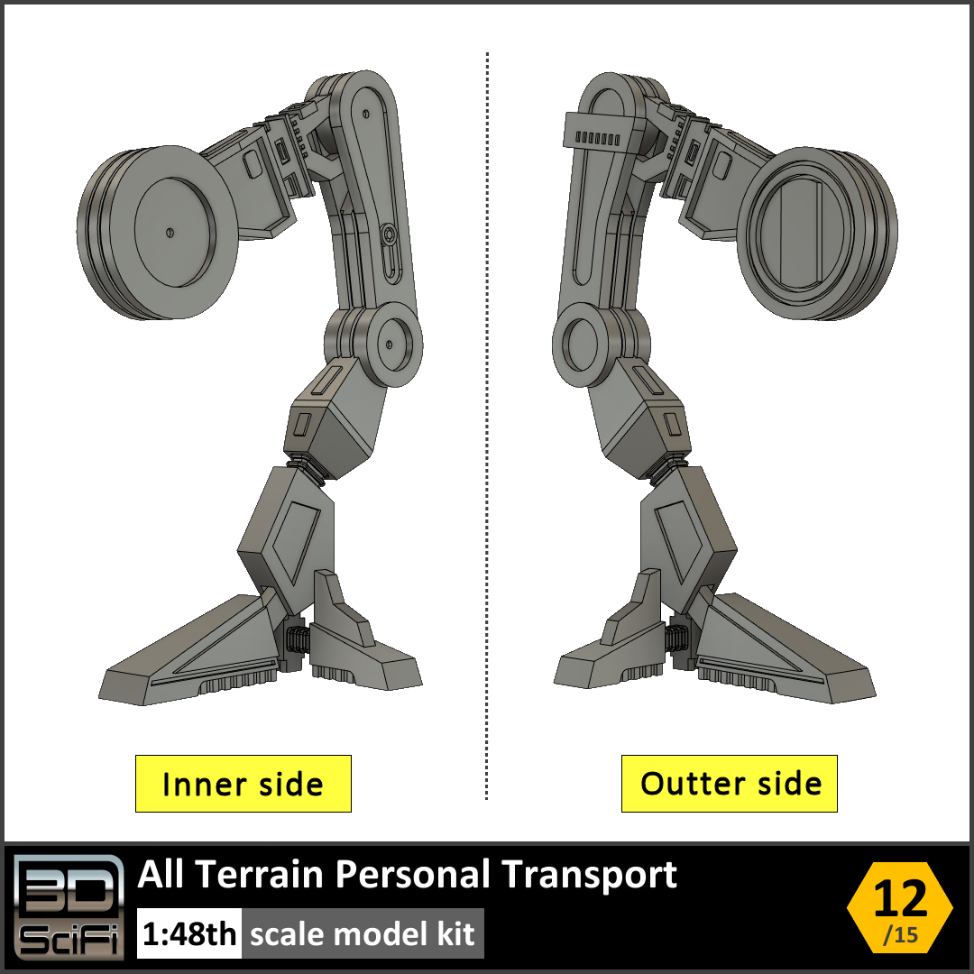 STL file 3DSciFi - All Terrain Personal Transport 🎲 ・Design to download ...
