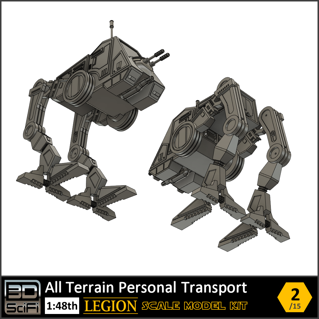 STL file 3DSciFi - All Terrain Personal Transport - LEGION scale 🎲 ・3D ...