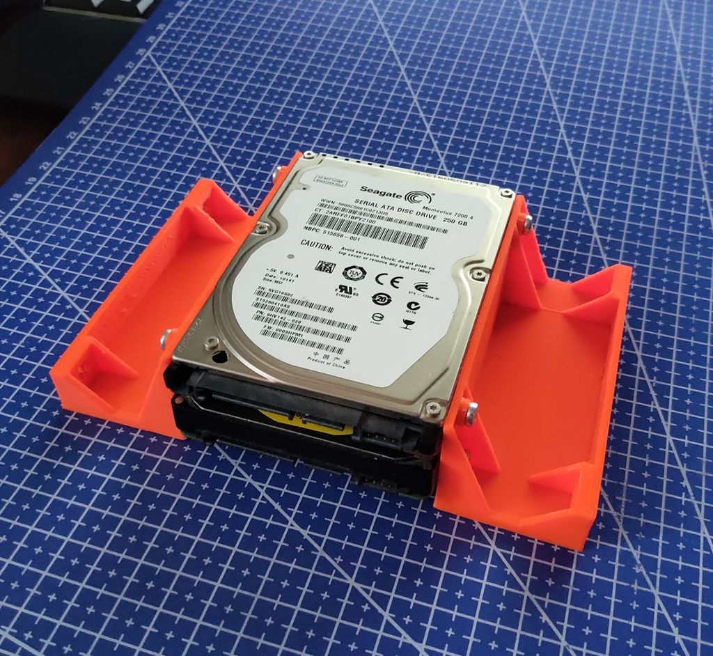 💻 5.25" to 2x 2.5" SSD/HDD slot adapter・Archivo 3D Gratis para ・Cults