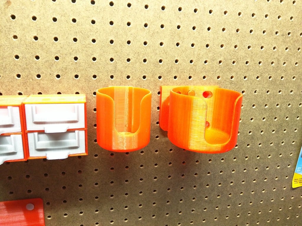 3D print Pegboard mounted coffee cup holder・Cults