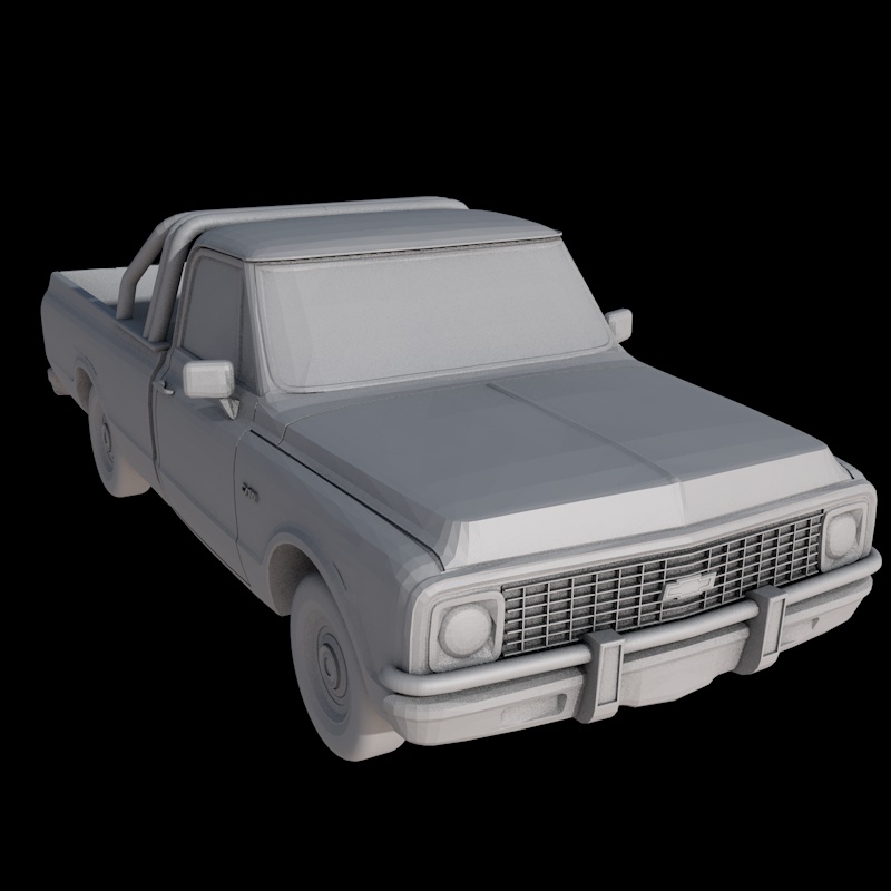 🚙 Chevrolet c10 1972・ STL File for ・Cults