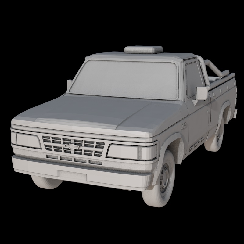 🚙 CHEVROLET D-20 model 1996・ STL File for ・Cults