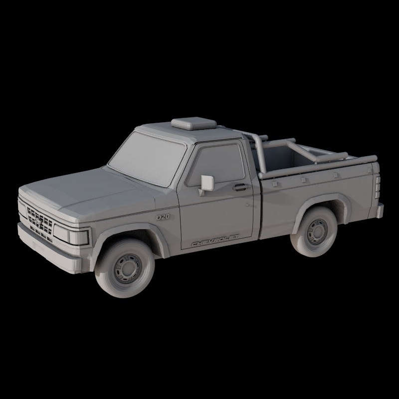 🚙 CHEVROLET D-20 model 1996・ STL File for ・Cults