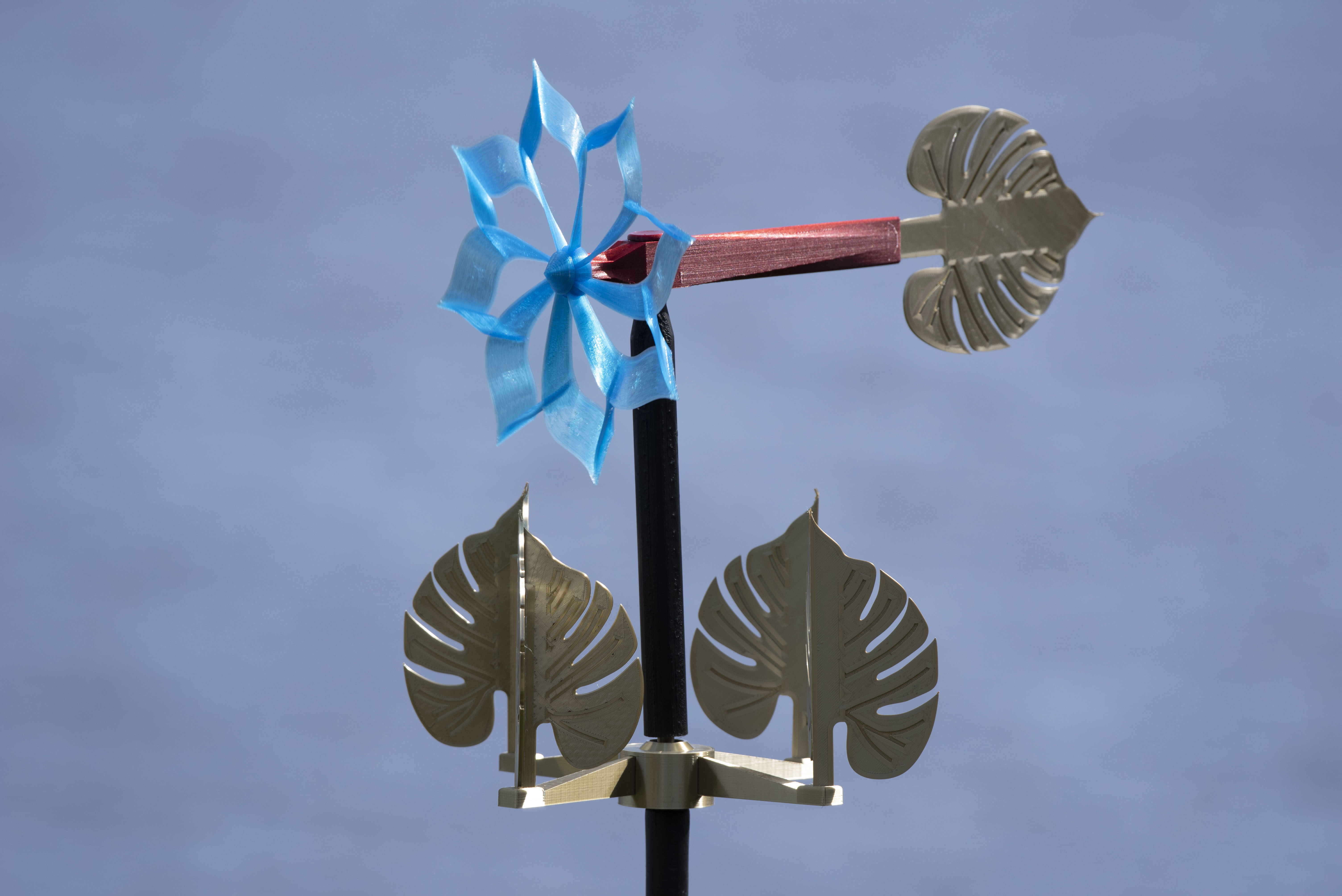Free 3D file Petal pinwheel weather vane 🎨 ・3D print design to download ...