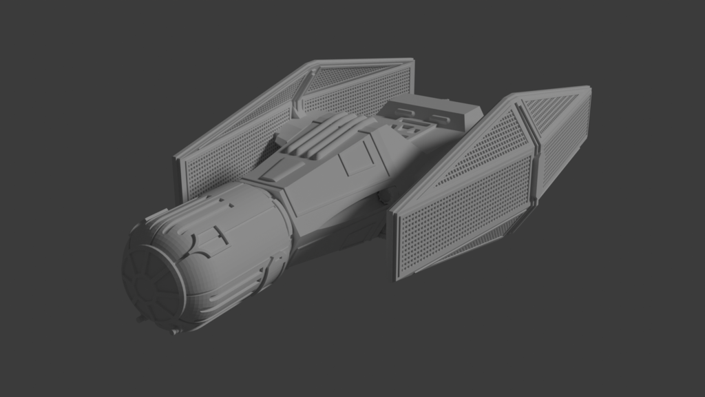 👔 SW - TIE/SC - Scimitar Remix・Free 3D File for ・Cults