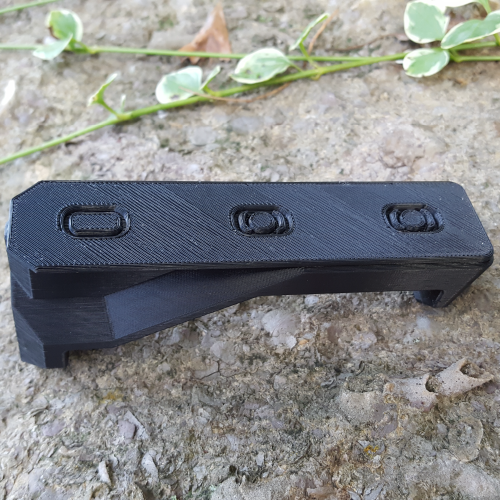 STL file M-LOK Compatible Angled Foregrip 🔫 ・3D printing idea to ...