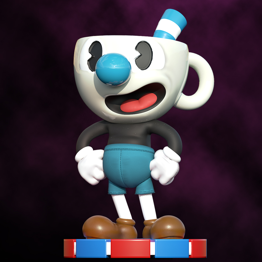 Файл STL Коллекционный фанарт Cuphead и Mugman 👾 ・Модель для загрузки и ...