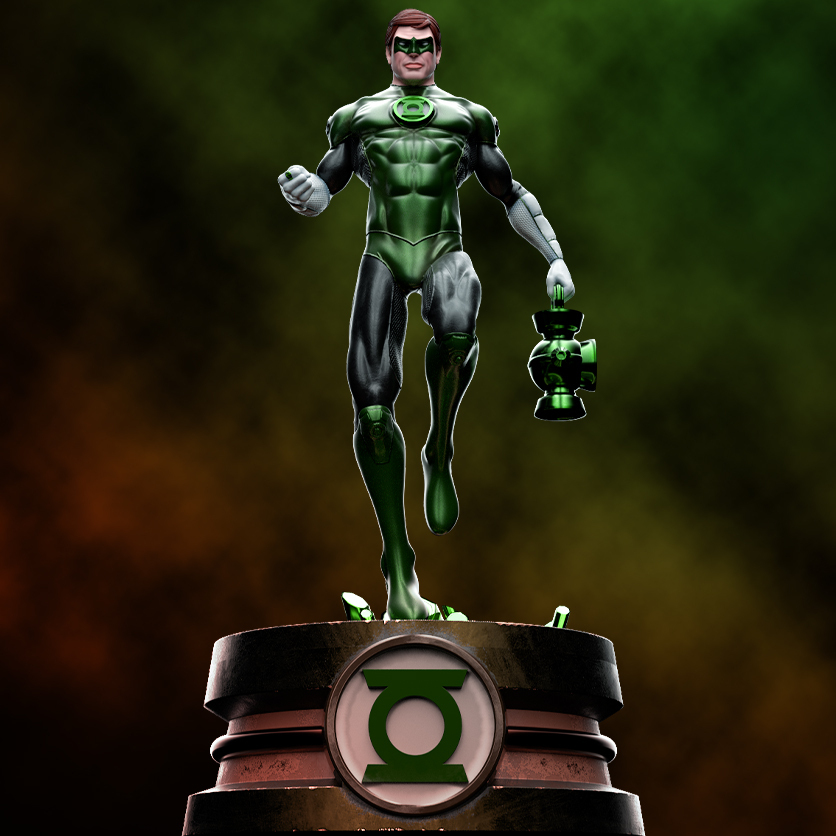 🇯🇴 Fanart HAL JORDAN - GREEN LANTERN - Statue・ STL File for 3D printing ...