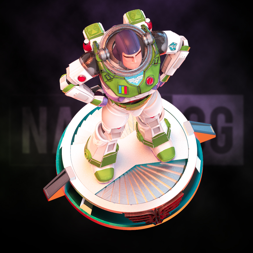 🎨 Fan Art Buzz Lightyear - Statue・ STL File for ・Cults