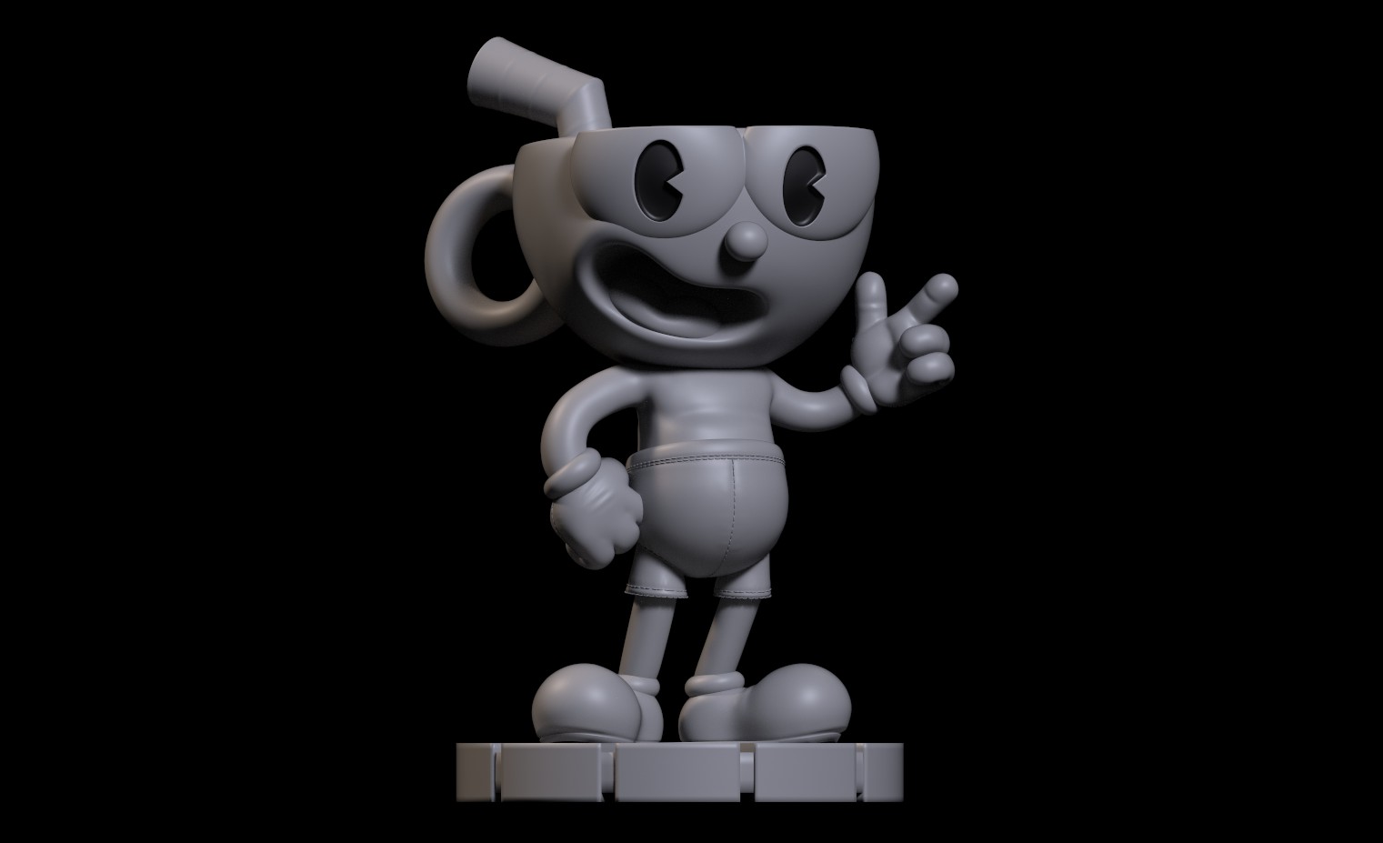 Файл STL Коллекционный фанарт Cuphead и Mugman 👾 ・Модель для загрузки и ...