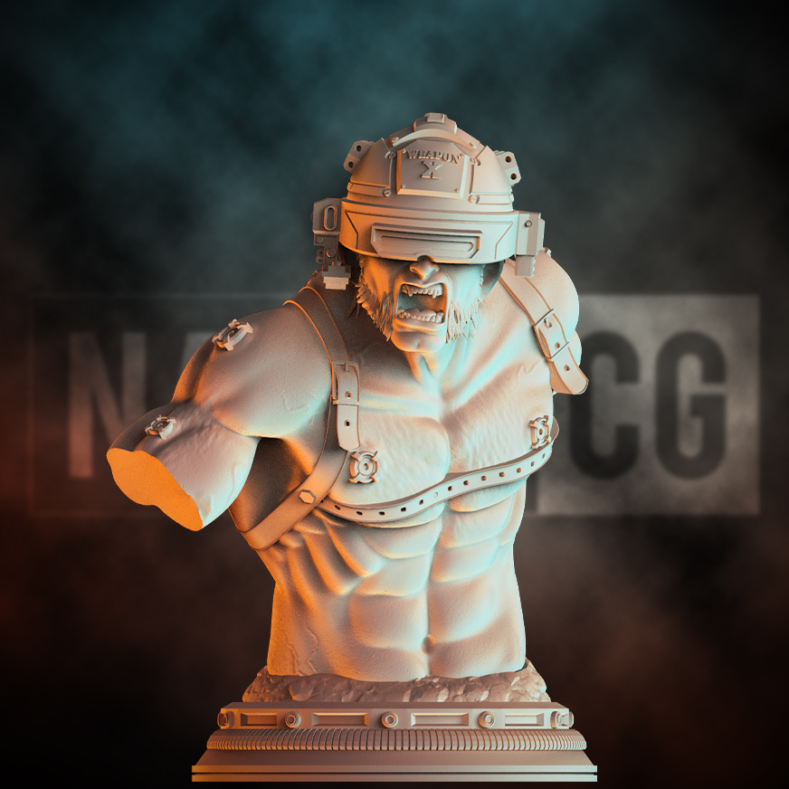 STL file Fan Art Wolverine Weapon X - Bust 🎨 ・3D printing template to ...